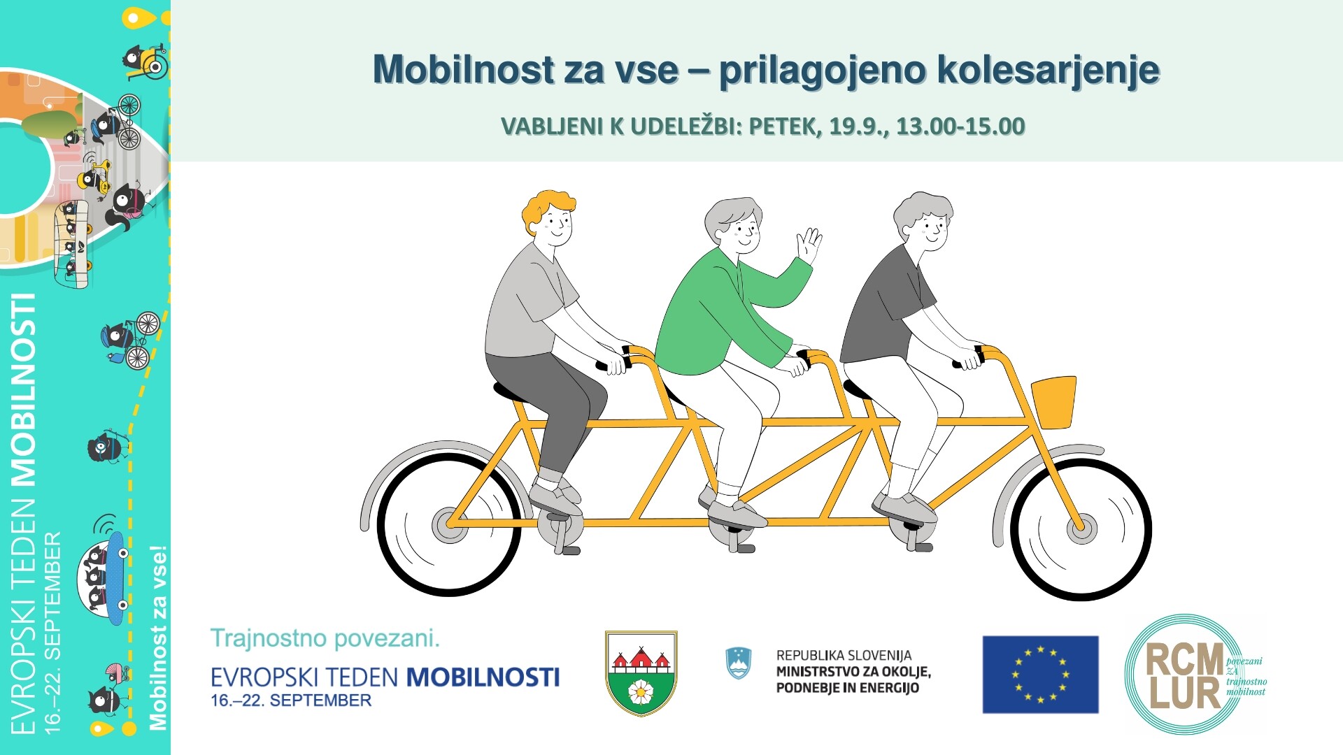 Mobilnost za vse – prilagojeno kolesarjenje | Občina Ig | MojaObčina.si