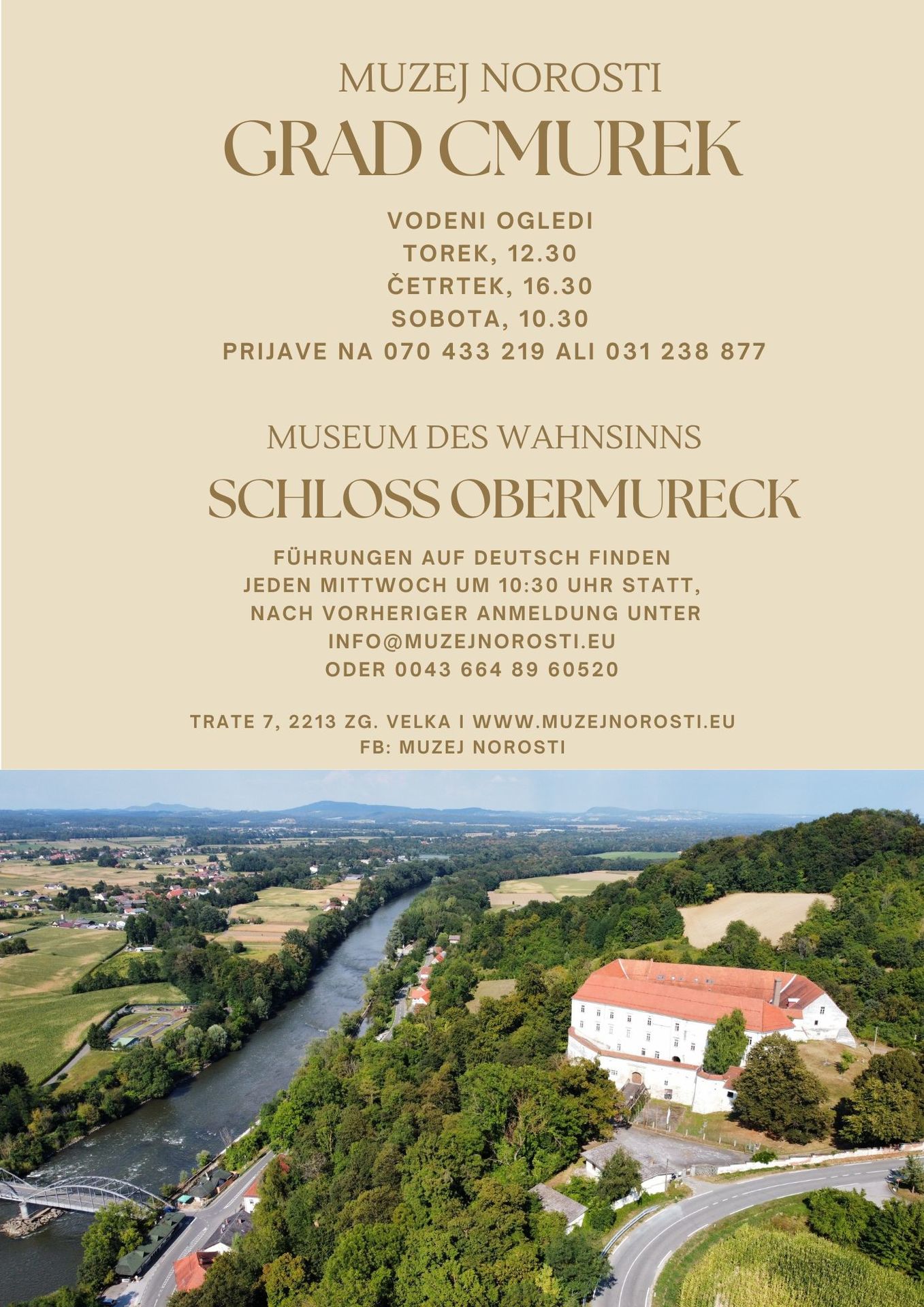 Vodeni ogledi Muzeja norosti na gradu Cmurek | Občina Šentilj ...