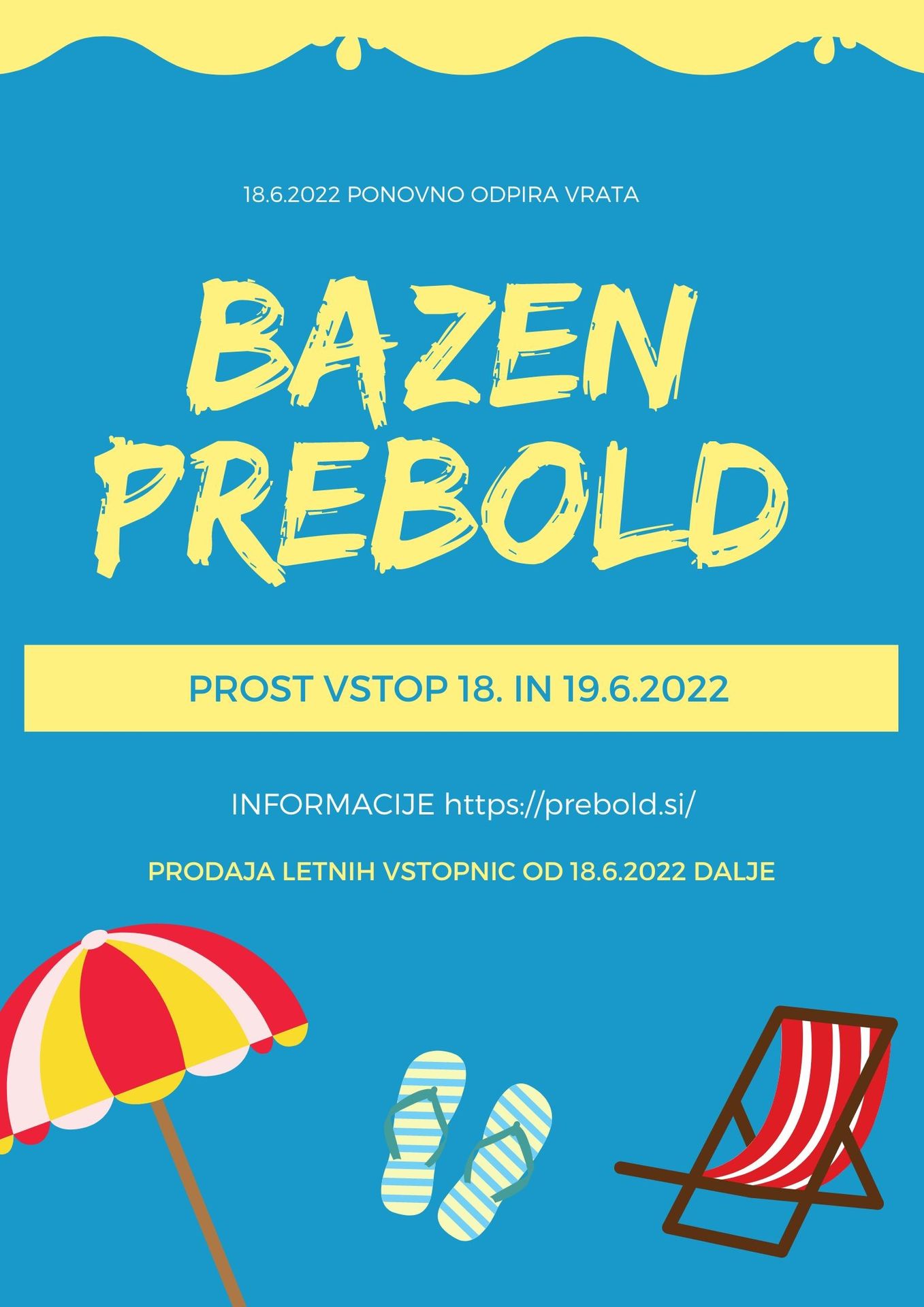 18.6.2022 ponovno odpira vrata bazen Prebold | Občina Prebold ...