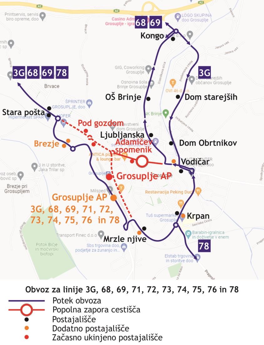 Obvozi linij LPP zaradi dirke Po Sloveniji | Občina Grosuplje ...