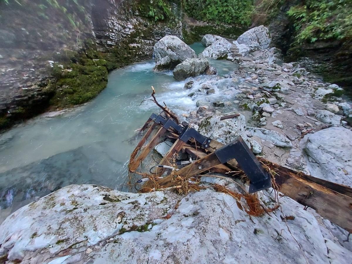 Ogled slapa Kozjak do nadaljnjega ni mogoč | Občina Kobarid | MojaObčina.si