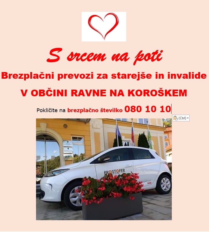 Prostofer - brezplačni prevozi za starejše in invalide | Občina Ravne ...