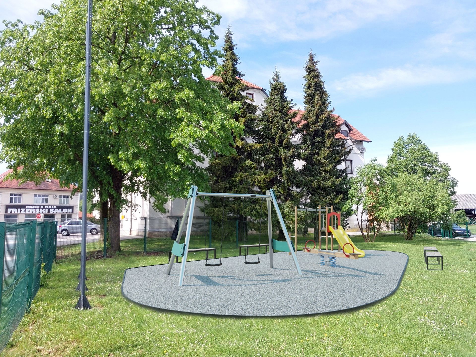 V KS Teharje kmalu novo otroško igrišče, pri Dijaškem domu pa novo nogometno igrišče | Občina ...