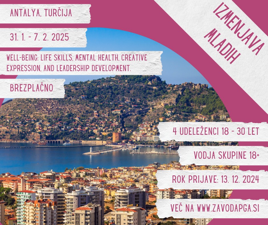 Zbiramo prijave za izmenjavo mladih v Turčiji | Občina Slovenj Gradec | MojaObčina.si