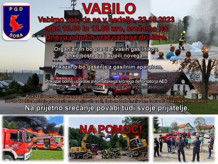 Dan odprtih vrat PGD SORA 2023 | Občina Medvode | MojaObčina.si