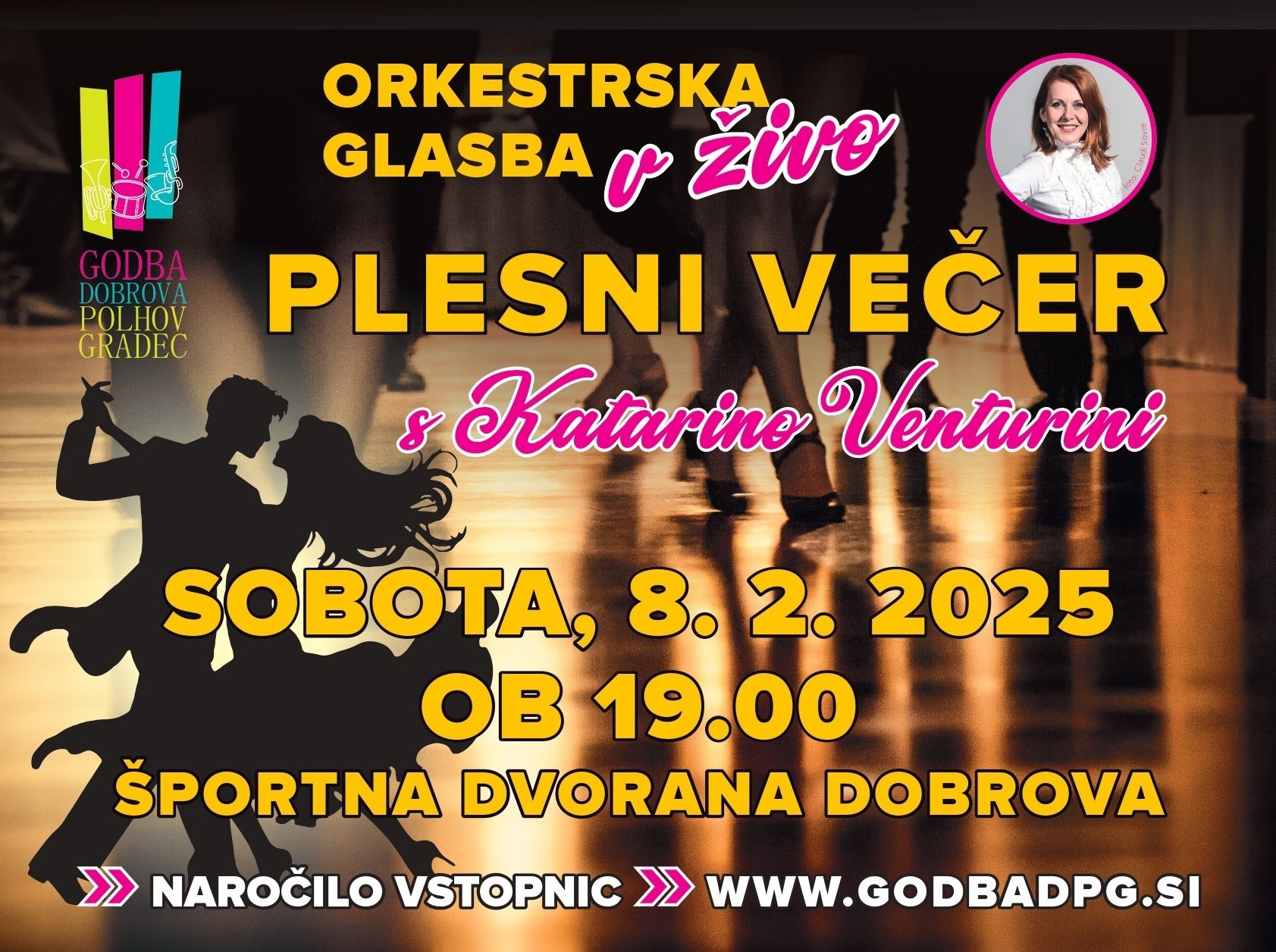 KMALU: Plesni večer z Godbo Dobrova-Polhov Gradec in Katarino Venturini | Občina Dobrova-Polhov ...