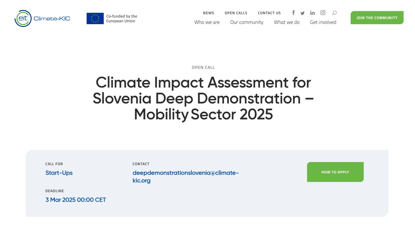 Objavljen je javni poziv za inovatorje na področju mobilnosti v Sloveniji! | Občina Lukovica ...