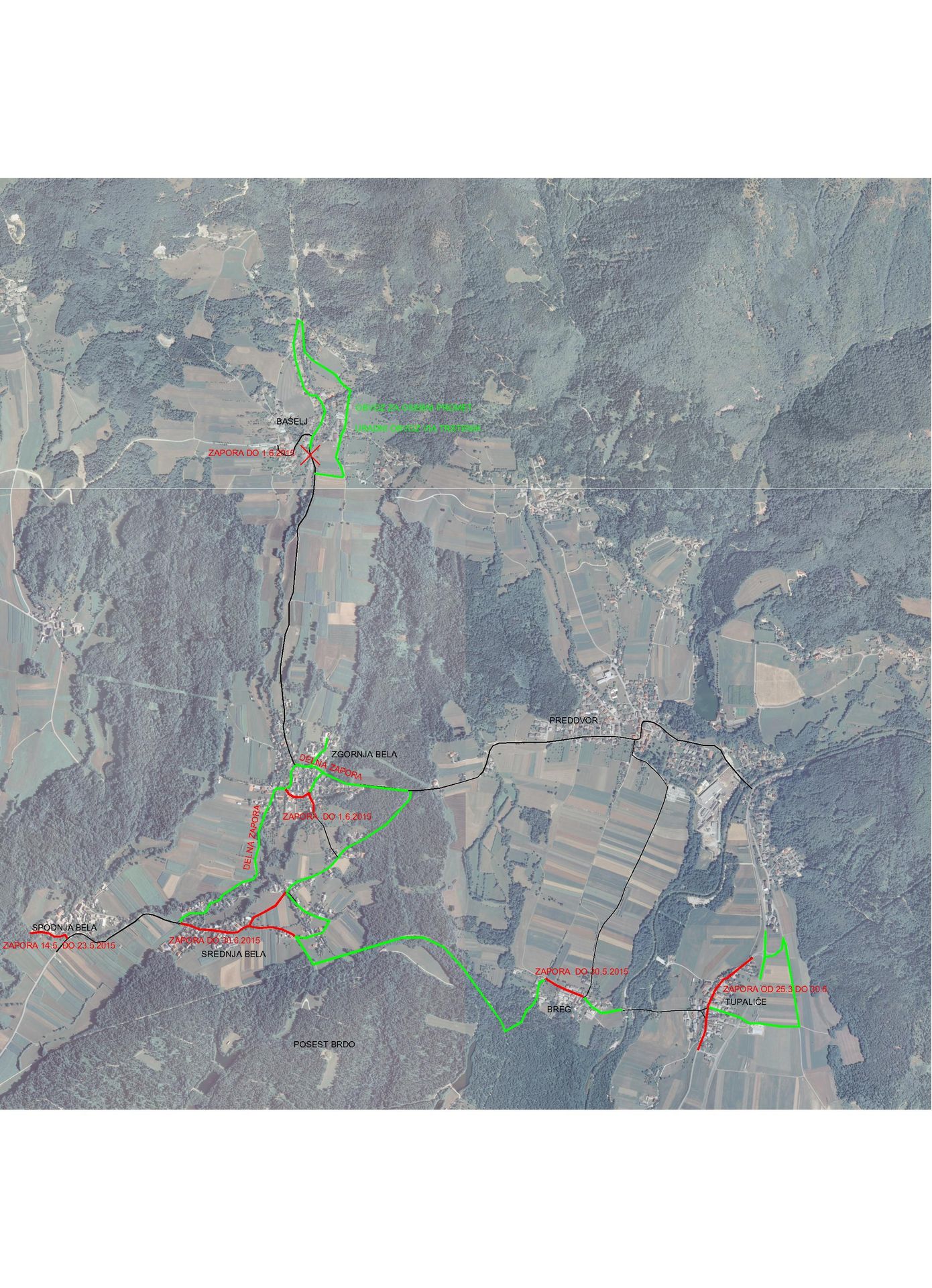 Nadaljevanje del in obvozi v Občini Preddvor | Občina Preddvor ...