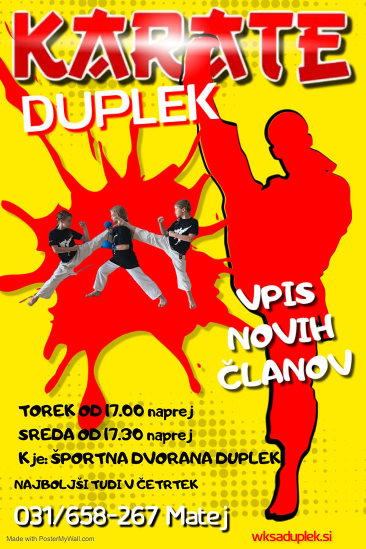 ZAČNI TRENIRATI KARATE | Občina Duplek | MojaObčina.si
