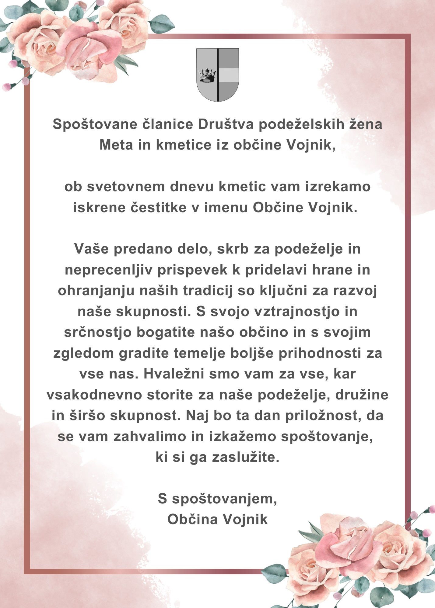 Svetovni dan kmetic | Občina Vojnik | MojaObčina.si