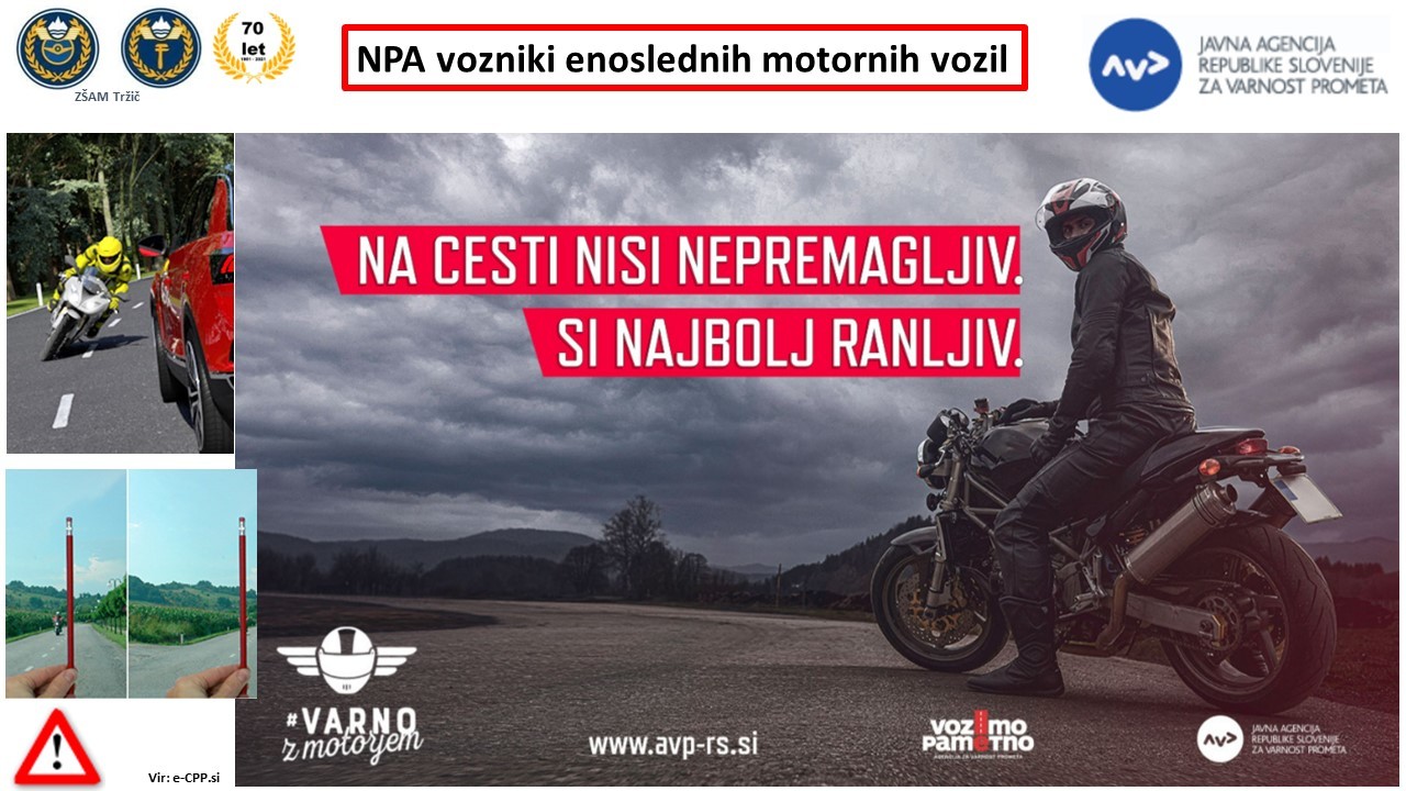 Nacionalna preventivna akcija Vozniki enoslednih motornih vozil | Občina Tržič | MojaObčina.si