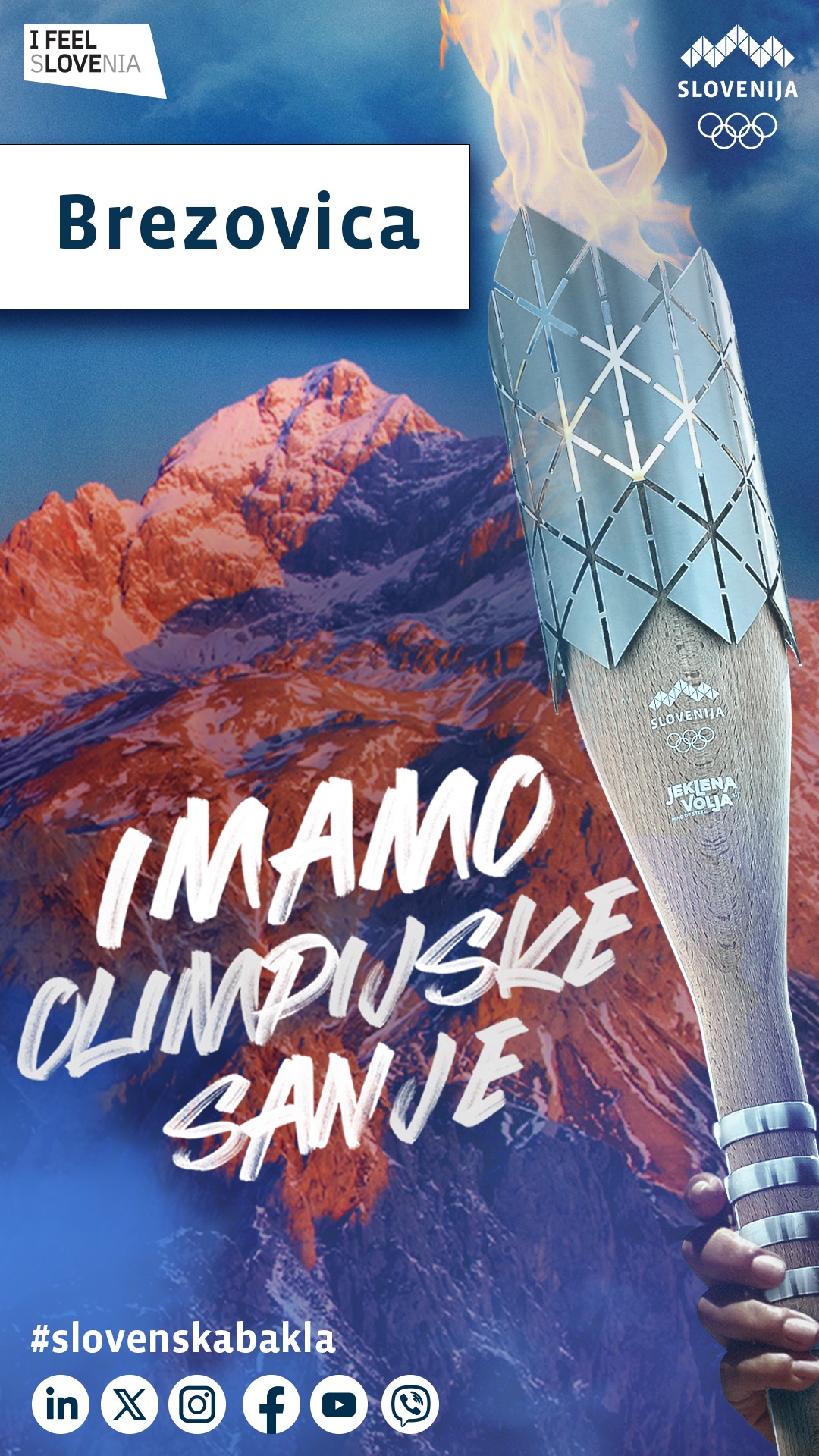 Popolna zapora Šolske ulice - SLOVENSKA BAKLA NA POTI DO PARIZA | Občina Brezovica | MojaObčina.si