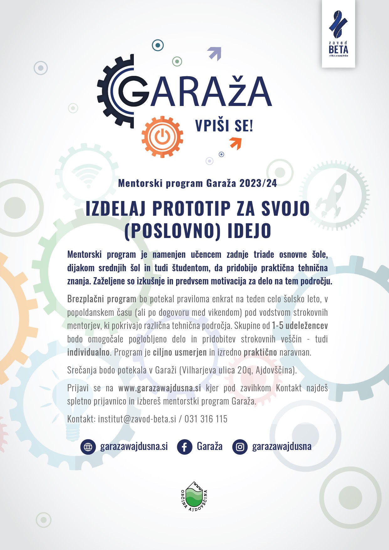 Mentorski program Garaža | Občina Ajdovščina | MojaObčina.si