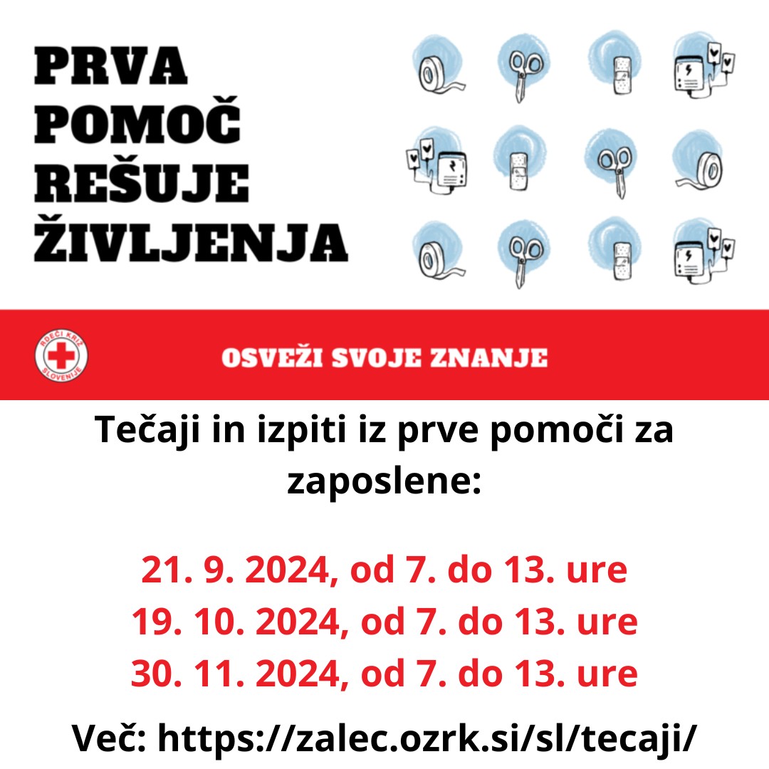 Tečaji in izpiti iz prve pomoči za zaposlene | Občina Polzela | MojaObčina.si