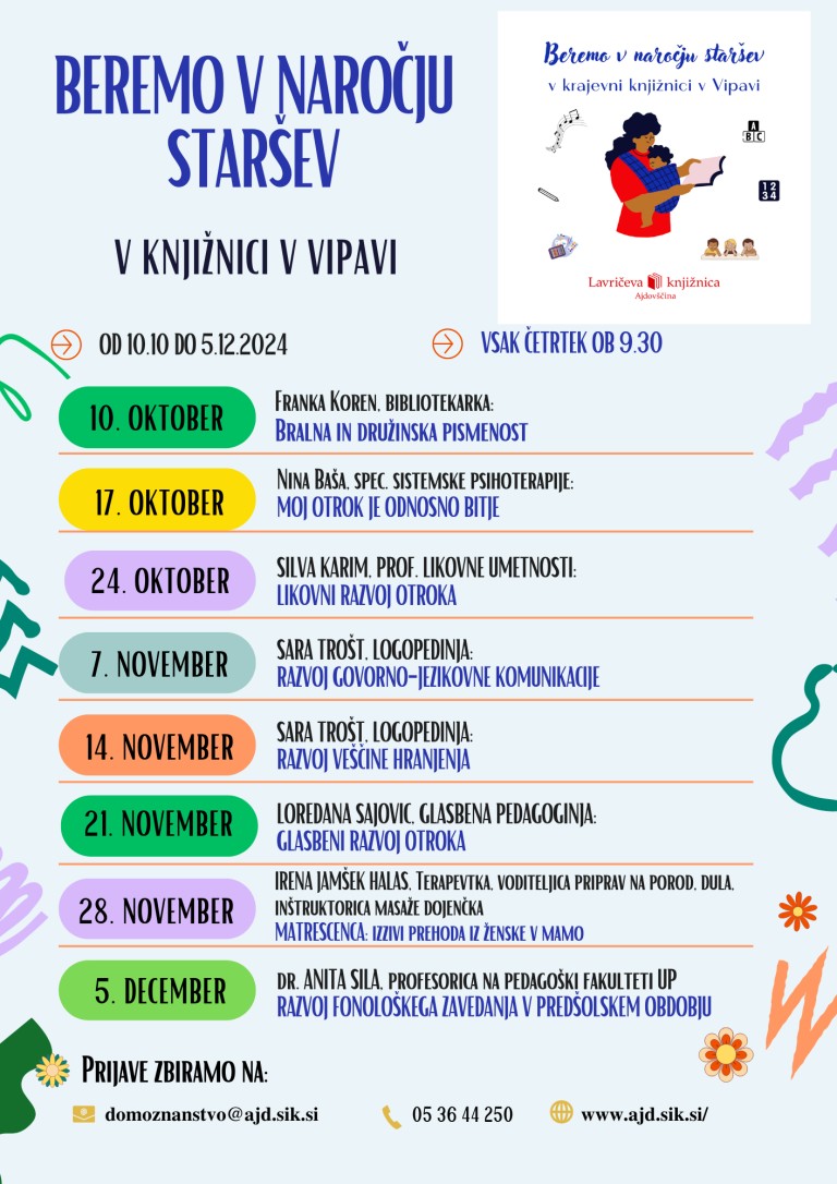 Beremo v naročju staršev | Občina Ajdovščina | MojaObčina.si