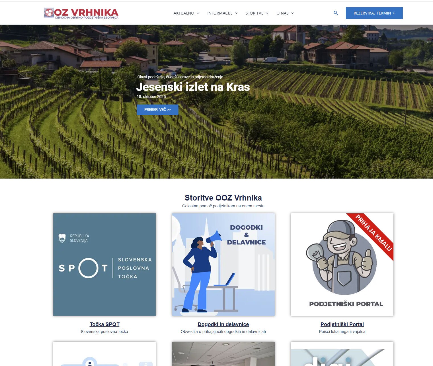 Nova spletna stran OOZ Vrhnika in Podjetniški portal | Občina Vrhnika | MojaObčina.si