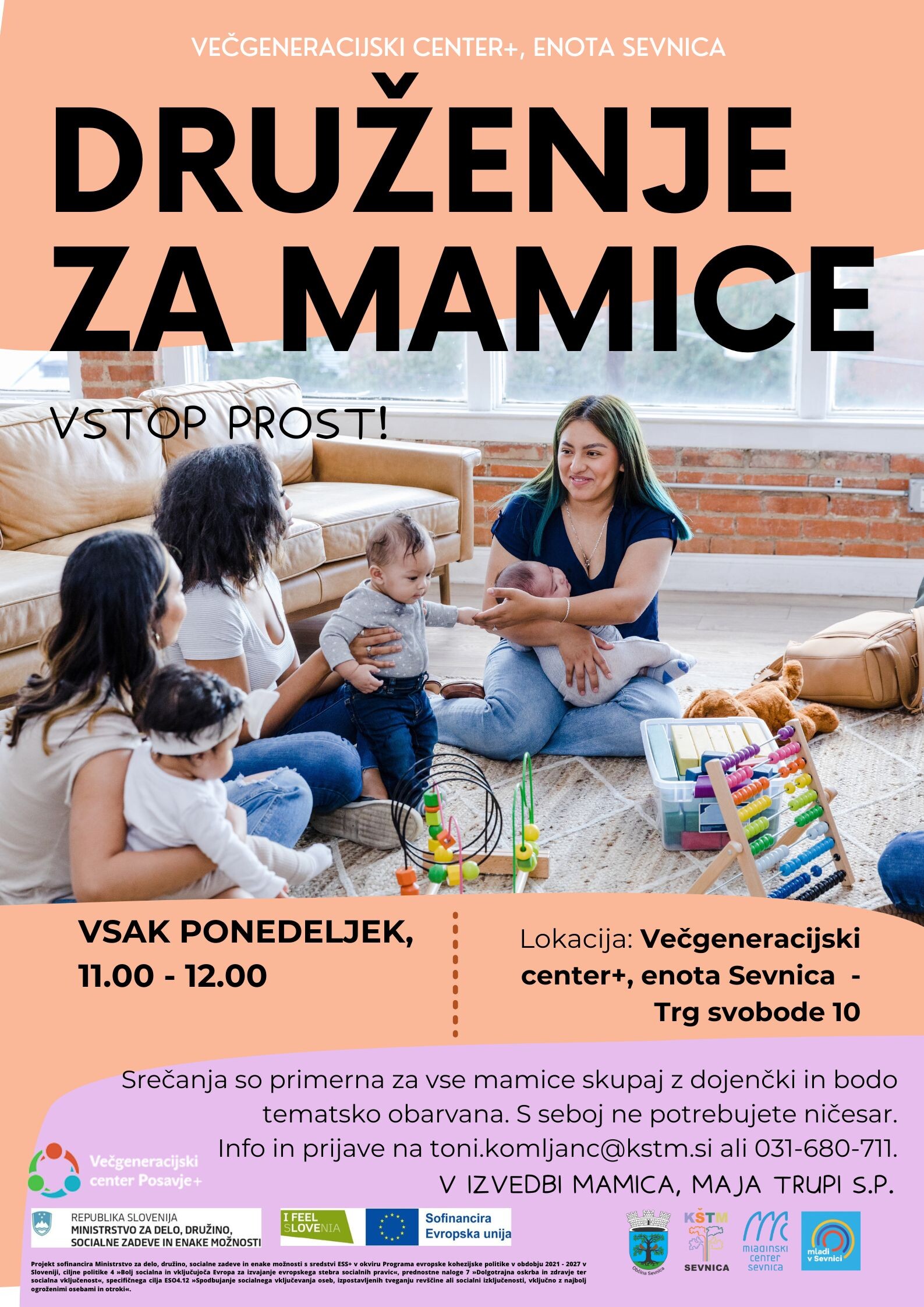 Srečanja mamic z dojenčki v VGC Sevnica | Občina Sevnica | MojaObčina.si