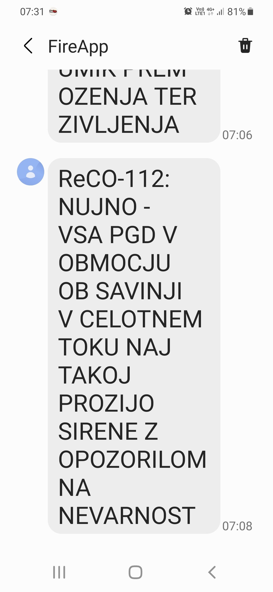 OPOZORILO - proženje siren z opozorilom na nevarnost | Občina Polzela | MojaObčina.si