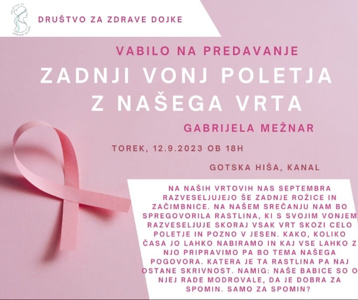 VABILO na predavanje | Občina Kanal ob Soči | MojaObčina.si