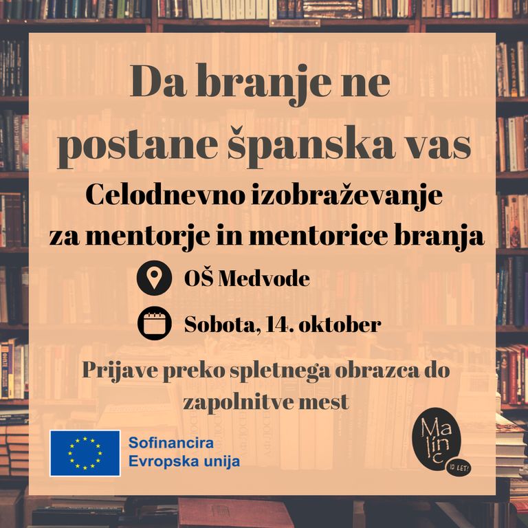 Celodnevno praktično izobraževanje Da branje ne postane španska vas ...