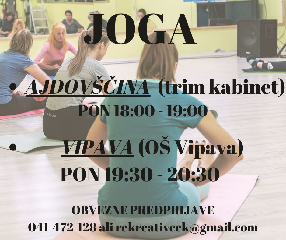 Vodene vadbe za odrasle (januarja sprejemamo nove vadeče) | Občina Ajdovščina | MojaObčina.si