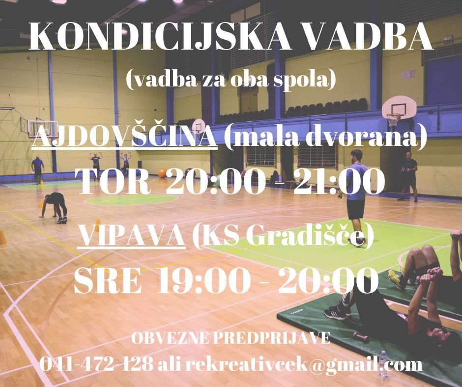 Vodene vadbe za odrasle | Občina Vipava | MojaObčina.si