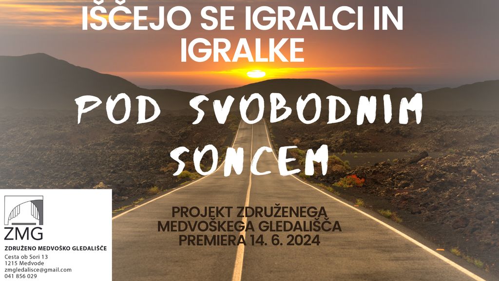 Avdicija za igralce in igralke v novem projektu Pod svobodnim soncem ...
