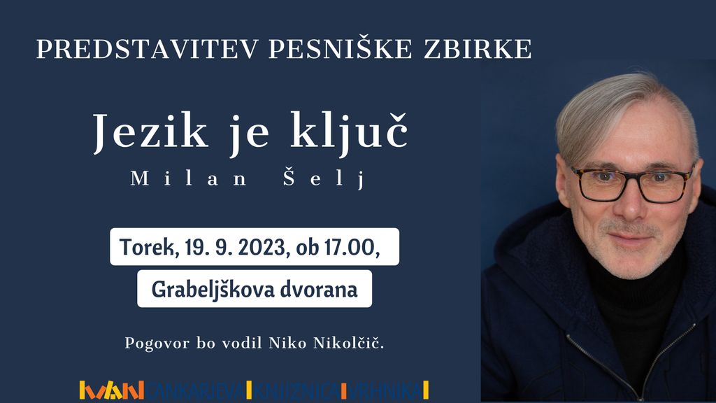 Predstavitev pesniške zbirke: Jezik je ključ - dogodki v občini Vrhnika | MojaObčina.si