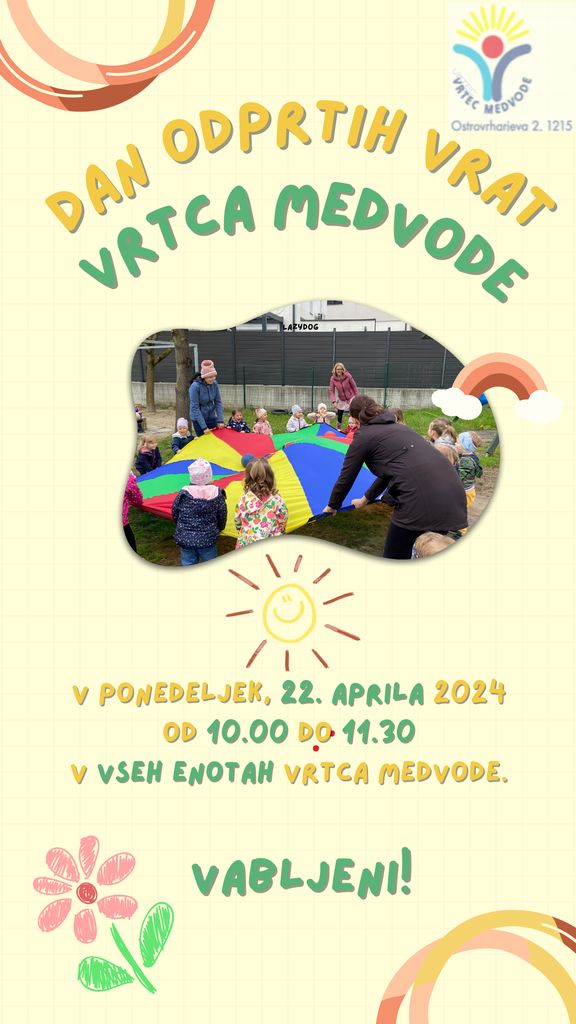 Dan odprtih vrat Vrtca Medvode - dogodki v občini Medvode | MojaObčina.si