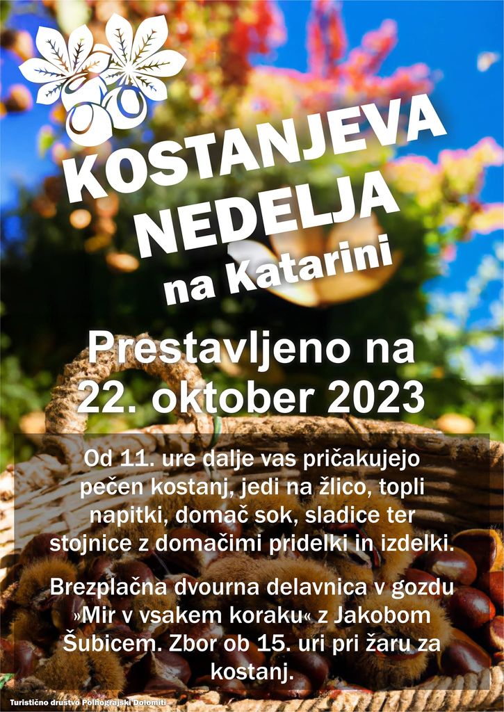 Kostanjeva nedelja na Katarini - dogodki v občini Medvode | MojaObčina.si