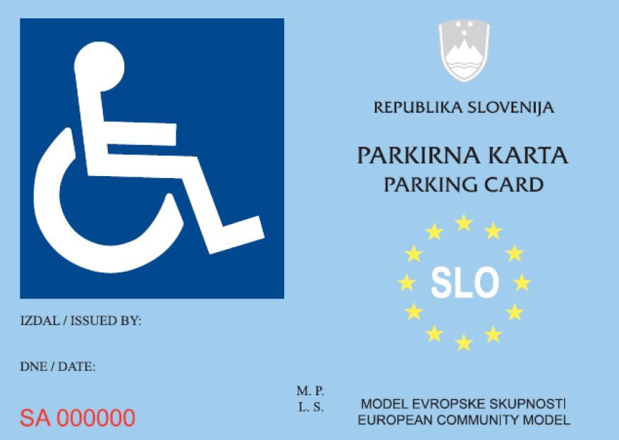 Parkirna karta za invalide – kdo je upravičenec in kako se uporablja | Občina Vransko ...