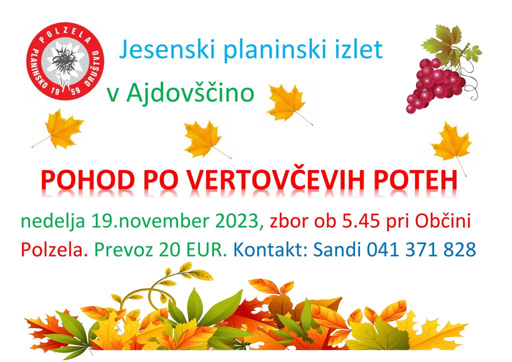 21. POHOD PO VERTOVČEVIH POTEH - dogodki v občini Polzela | MojaObčina.si