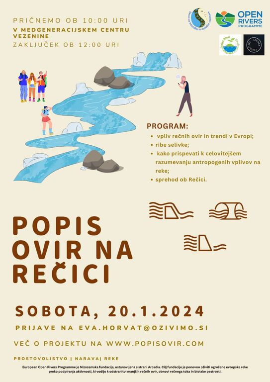 Delavnica o popisu rečnih ovir ob Rečici - dogodki v občini Bled | MojaObčina.si