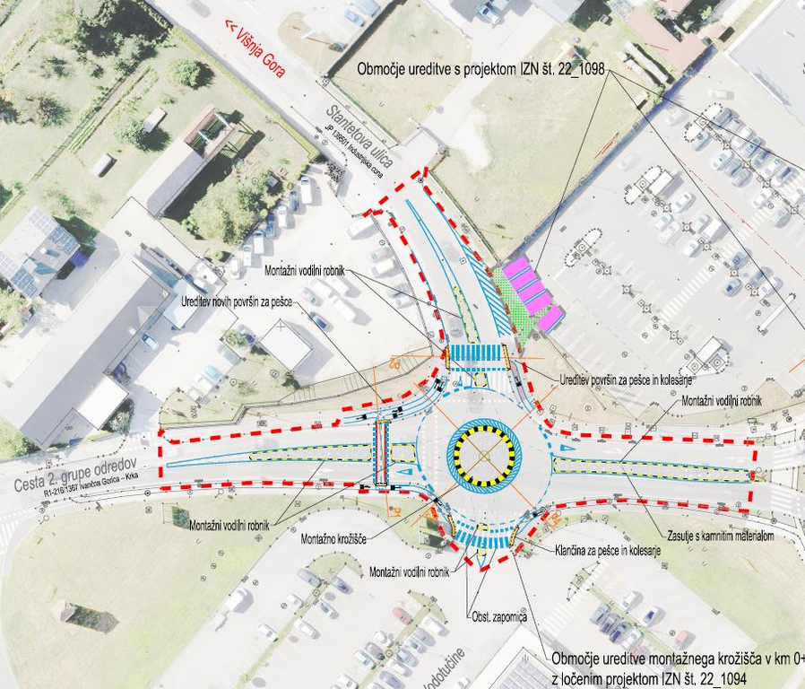 Obvestilo o spremenjeni prometni ureditvi v času gradnje montažnega ...