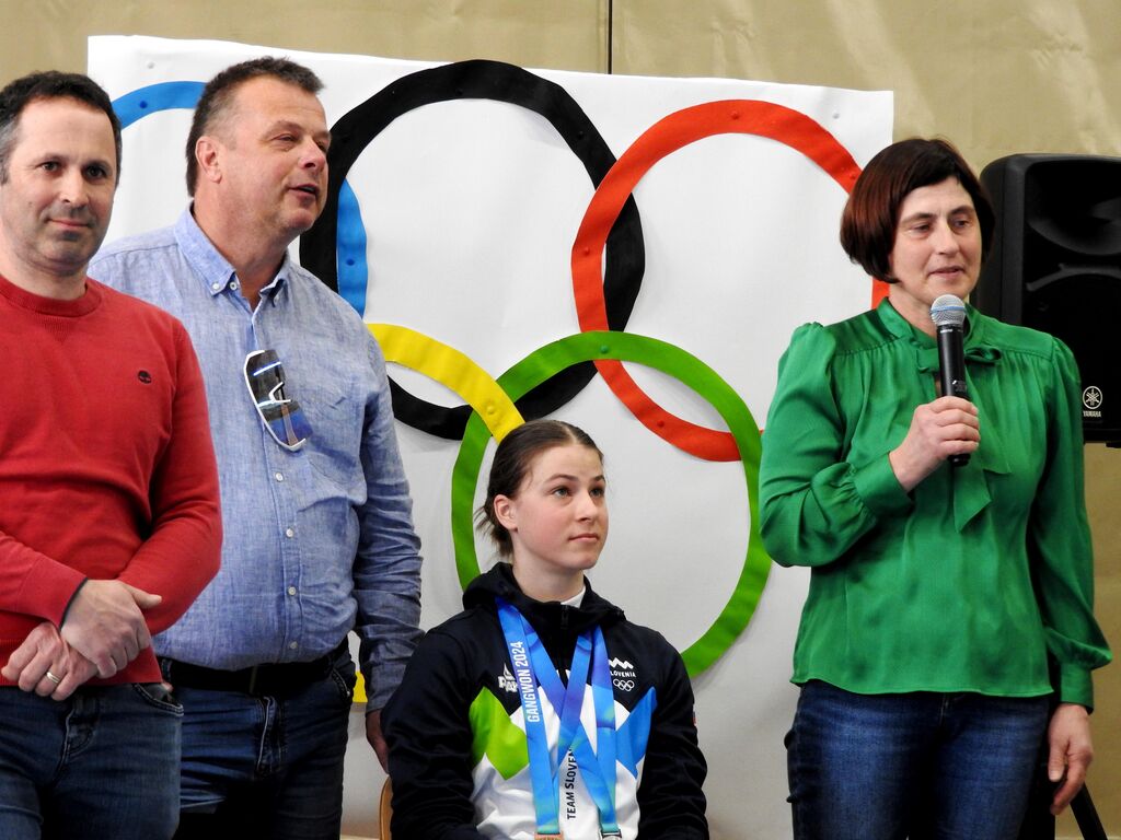 Uradni sprejem mladih olimpijcev v Cerkljah | Občina Cerklje na Gorenjskem | MojaObčina.si