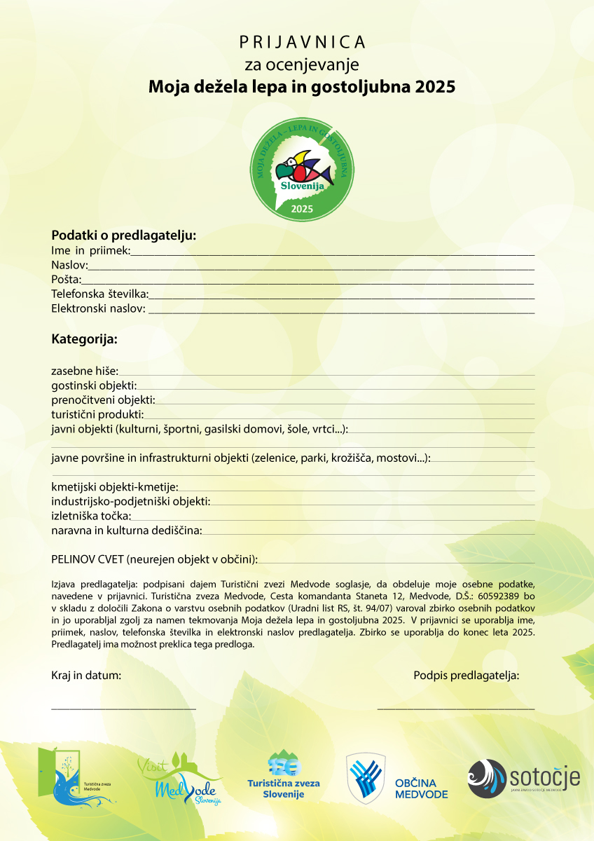 MOJA DEŽELA LEPA IN GOSTOLJUBNA - MEDVODE 2025 | Občina Medvode | MojaObčina.si